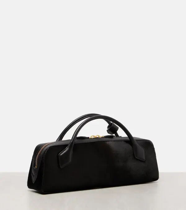 Alaïa Le Teckel Small Calf Hair Clutch - Brown