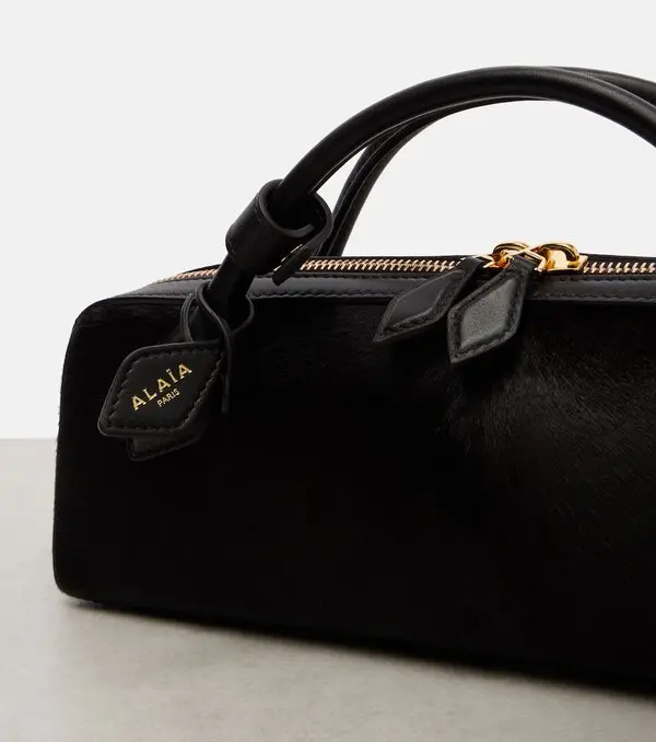 Alaïa Le Teckel Small Calf Hair Clutch - Brown