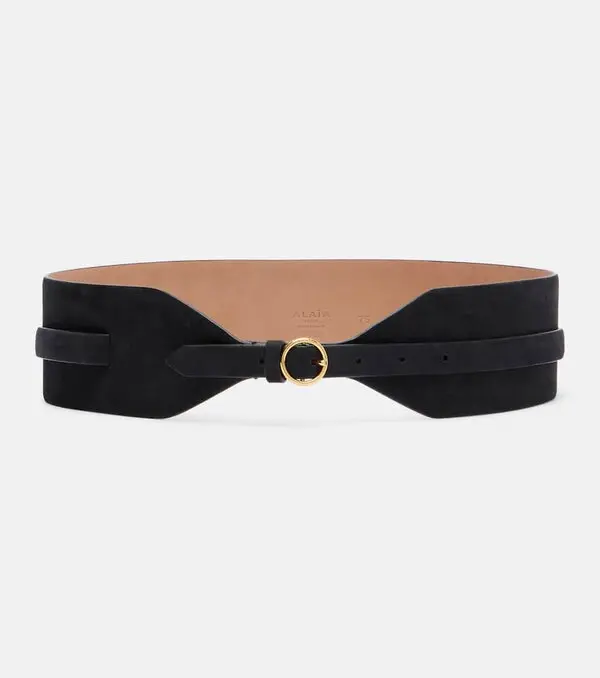 Alaïa Large Leather Belt - Black