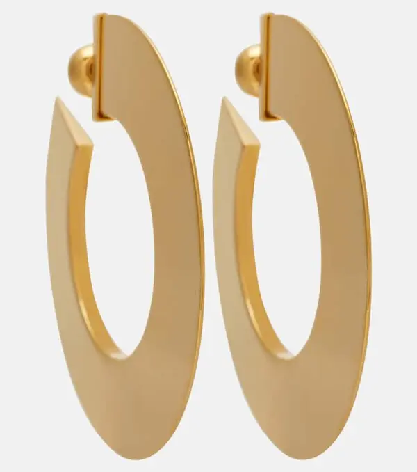 Alaïa Medium Hoop Earrings - Gold