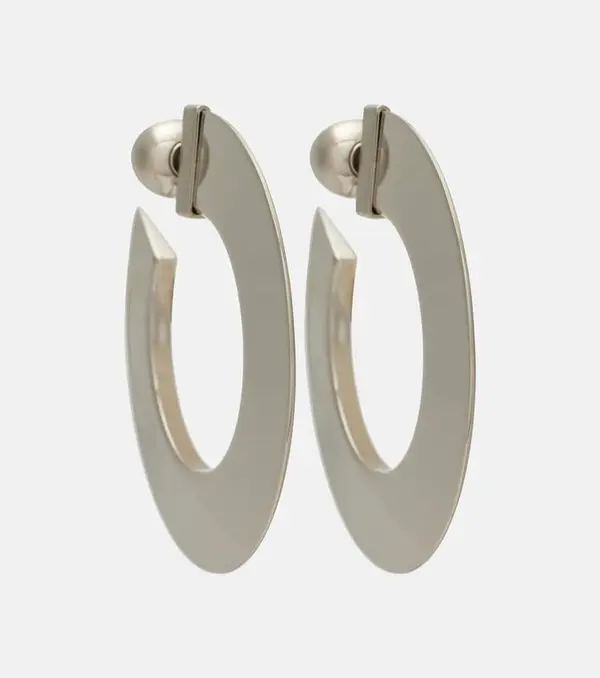 Alaïa Blade Hoop Earrings - Silver