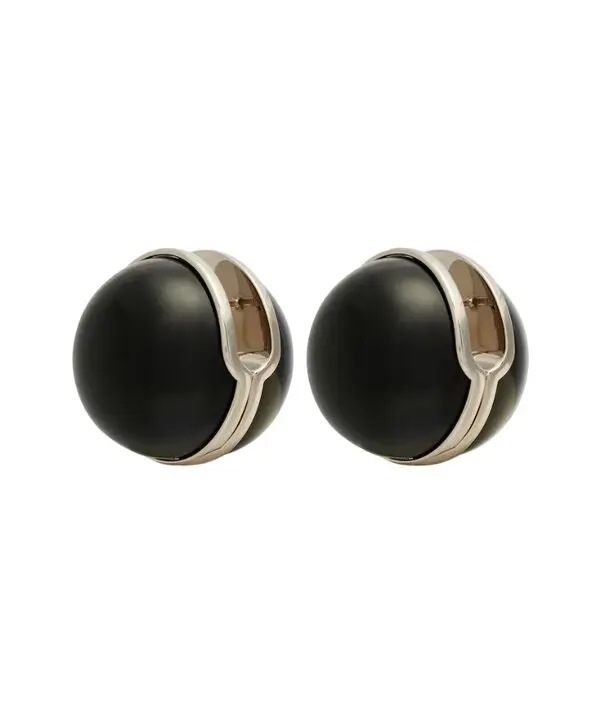 Alaïa Sphere Earrings - Black