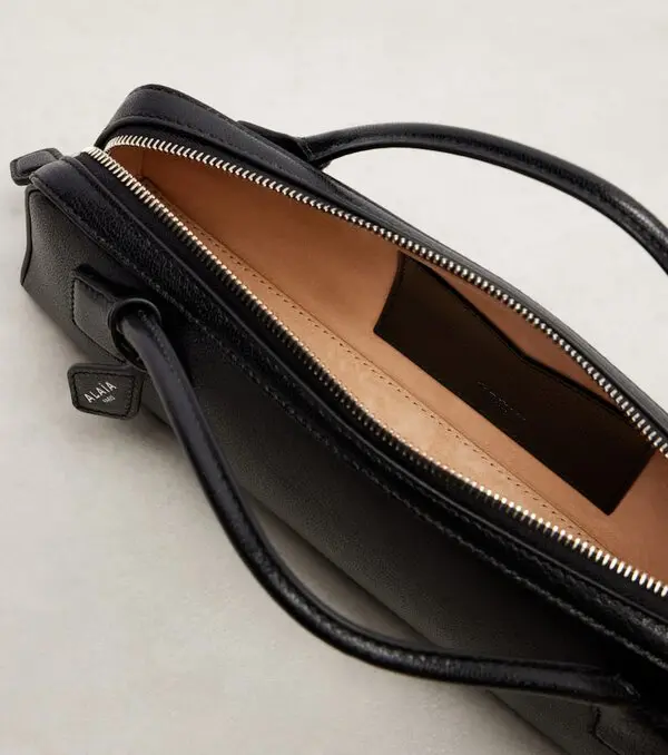 Alaïa Le Teckel Small Leather Clutch - Black