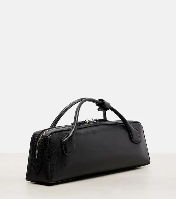 Alaïa Le Teckel Small Leather Clutch - Black
