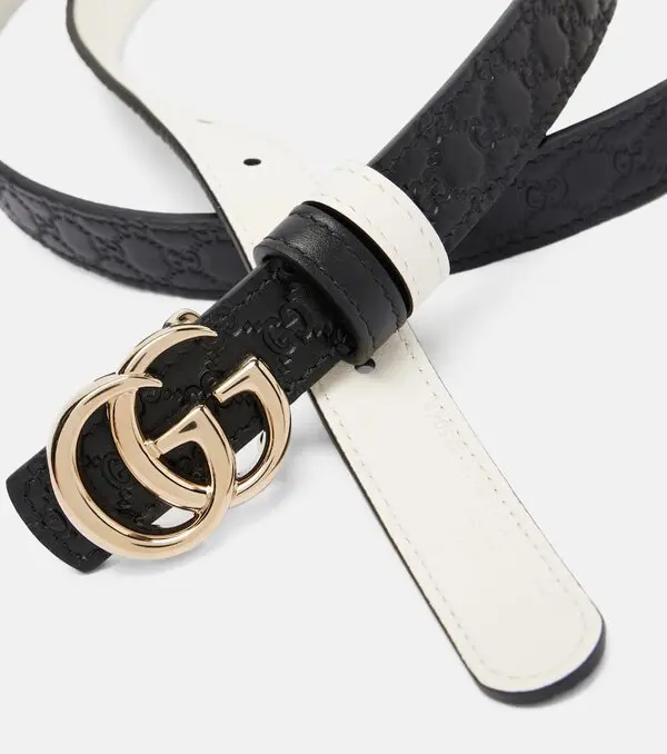 Gucci Double G Reversible Leather Belt