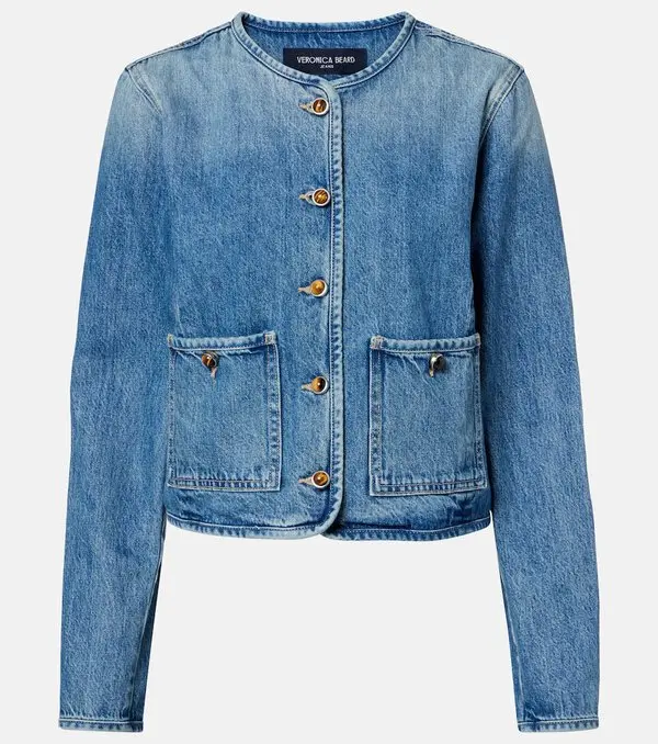 Veronica Beard Andrea Denim Jacket - Blue