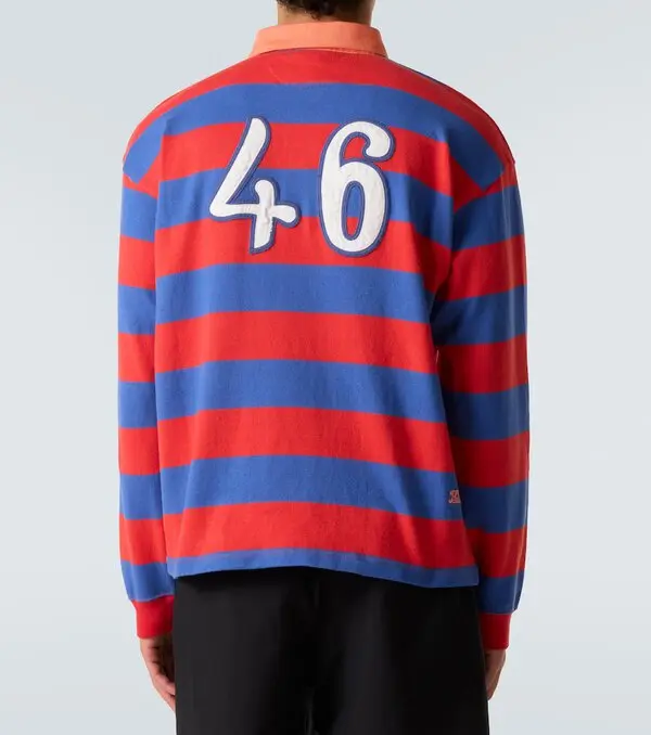 BODE Striped Cotton Polo Shirt