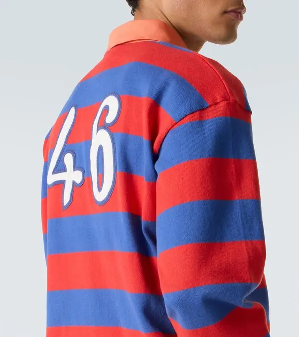 BODE Striped Cotton Polo Shirt