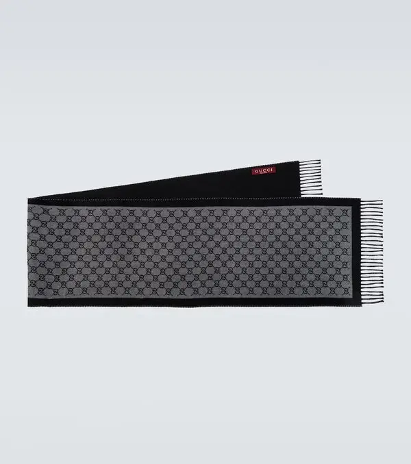 Gucci Gg Wool Jacquard Scarf