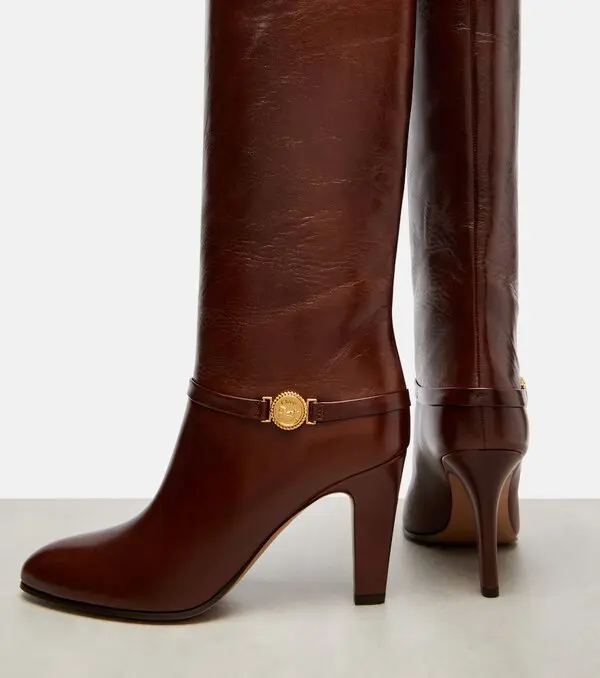Chloé Eve Knee-high Leather Boots - Brown