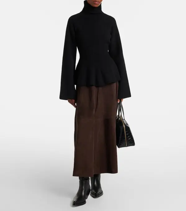 RÓHE Turtleneck Wool And Cashmere Top