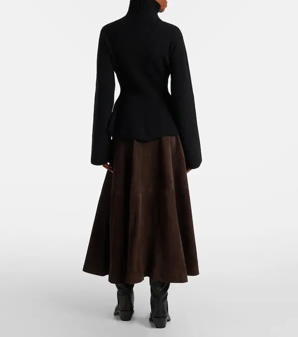 RÓHE Turtleneck Wool And Cashmere Top