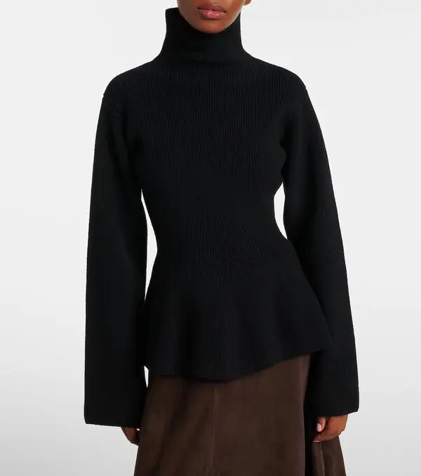 RÓHE Turtleneck Wool And Cashmere Top