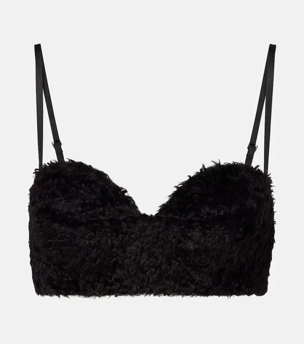Givenchy Mohair-blend Bra Top - Black
