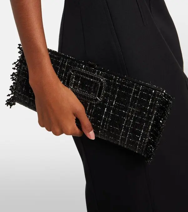 ROGER VIVIER Pilgrim Mini Sequined Clutch