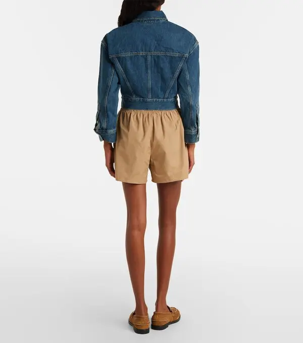 Wardrobe.NYC Cropped Denim Jacket
