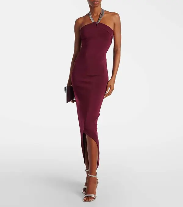 Galvan Halterneck Midi Dress