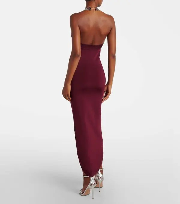 Galvan Halterneck Midi Dress