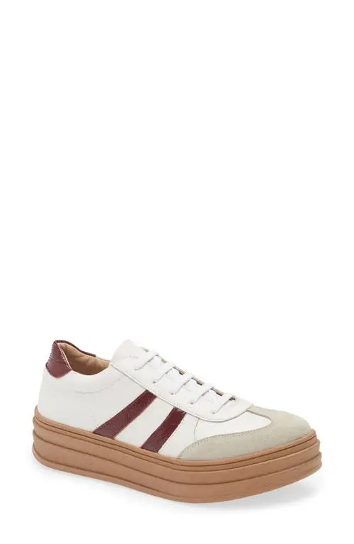 CHOCOLAT BLU Valox Sneaker - Wine-white Leather