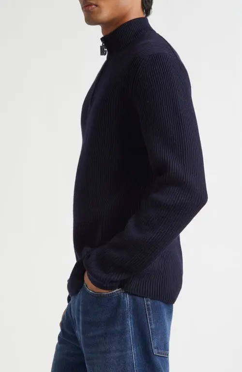 Dolce & Gabbana Virgin Wool Quarter-zip Sweater
