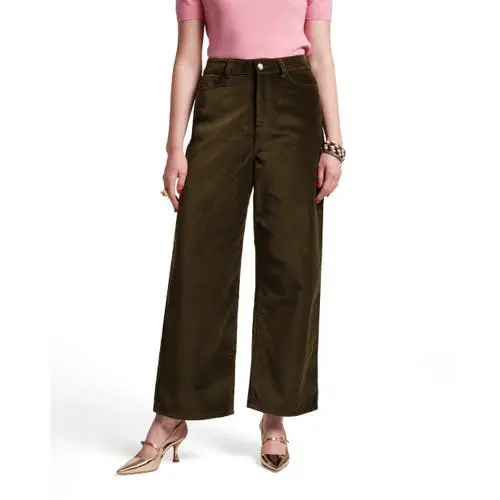 FRANCES VALENTINE Ace Velvet Wide Leg Pants