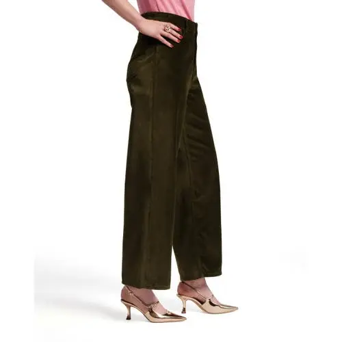 FRANCES VALENTINE Ace Velvet Wide Leg Pants