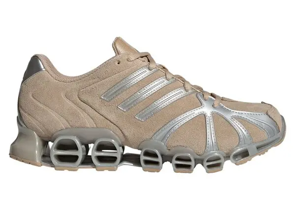 Adidas Mega Ghostride Athletic Shoes - Magic Beige/silver Metallic