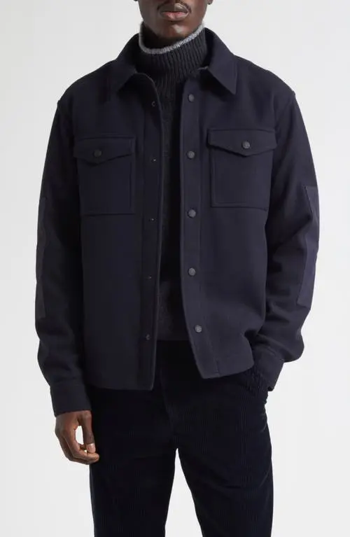 Moncler Logo Patch Shirt Jacket