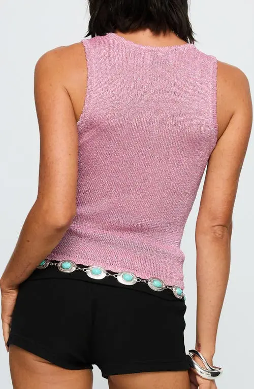 Princess Polly Glitter Knit Tank