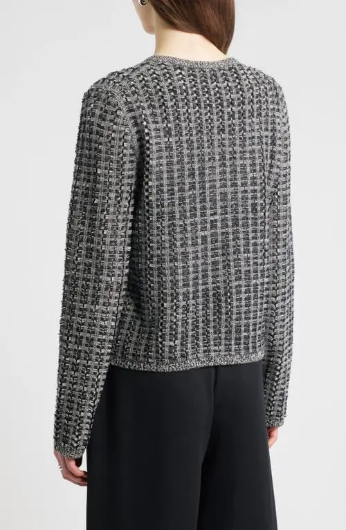 Nordstrom Textured Wool And Cashmere Cardigan
