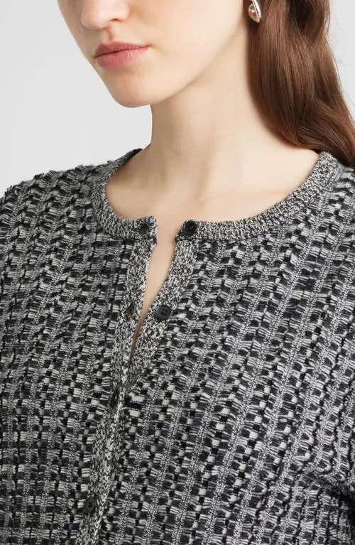 Nordstrom Textured Wool And Cashmere Cardigan