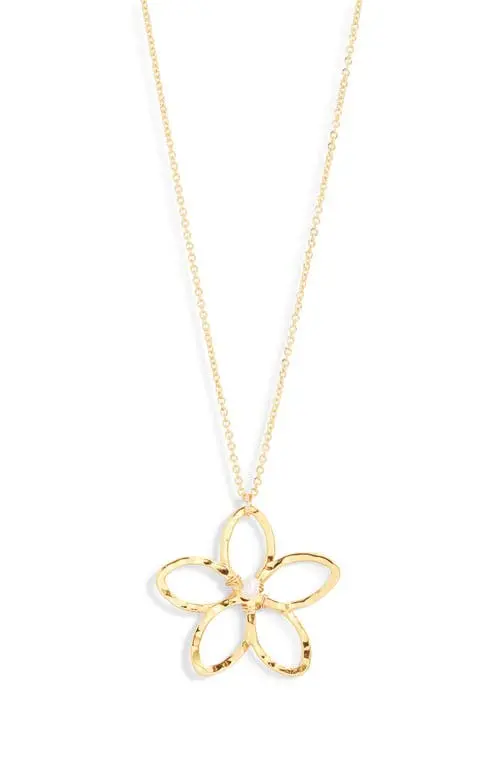 KIARA BY KI-ELE Melia Flower Freshwater Pearl Necklace - Gold