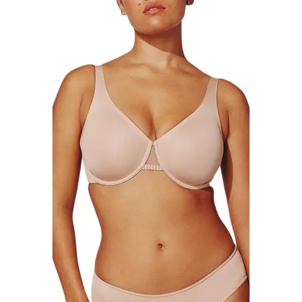 THIRDLOVE 24/7® Classic Underwire Unlined Minimizer Bra - Taupe