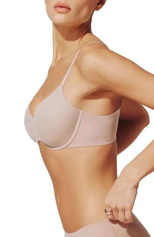 THIRDLOVE Comfortstretch Underwire Back Smoothing T-shirt Bra - Taupe