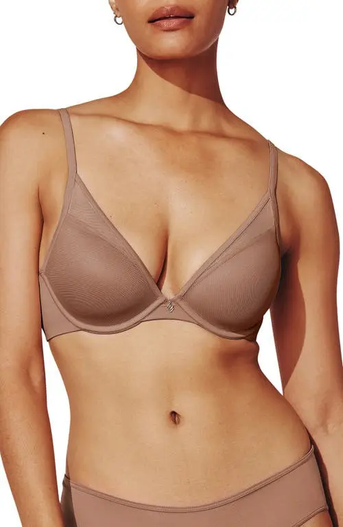 THIRDLOVE 24/7® Classic Uplift Plunge Underwire Bra - Mocha