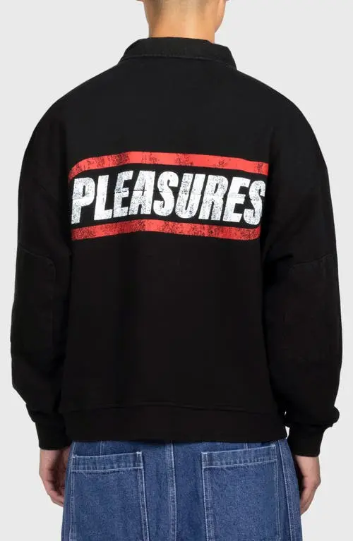 PLEASURES Cotton Polo Sweatshirt