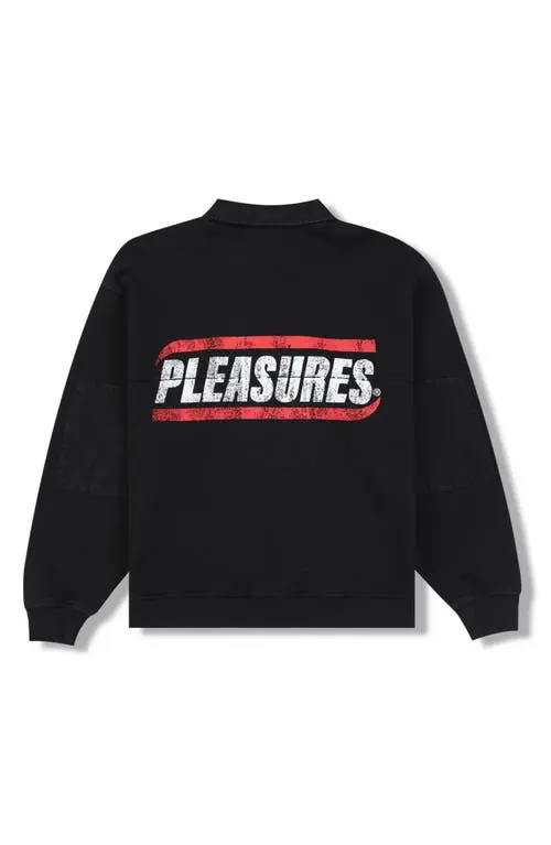PLEASURES Cotton Polo Sweatshirt