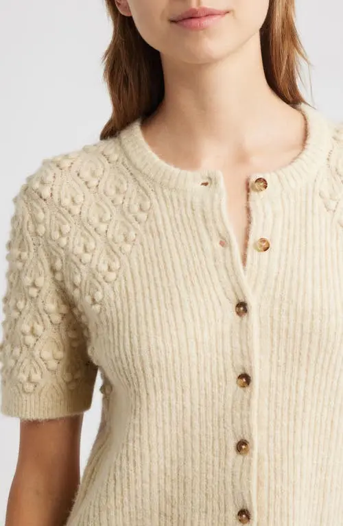 Rag & Bone Sierra Pom Short Sleeve Cardigan