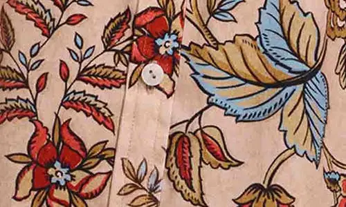 Foxcroft Hampton Autumn Floral Corduroy Button-up Shirt