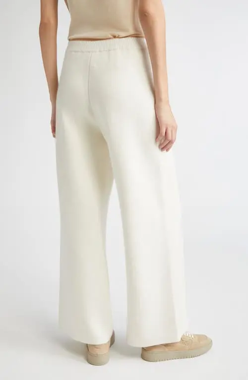 Eleventy Cashmere Blend Wide Leg Pants