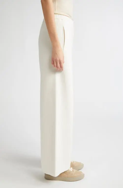 Eleventy Cashmere Blend Wide Leg Pants