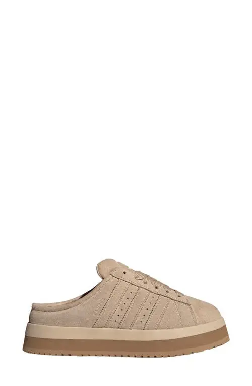 Adidas Campus 00s Winter Low Sneaker Mule - Magic Beige/magic Beige/gum