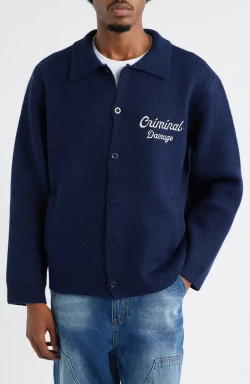 CRIMINAL DAMAGE Knit Trucker Jacket
