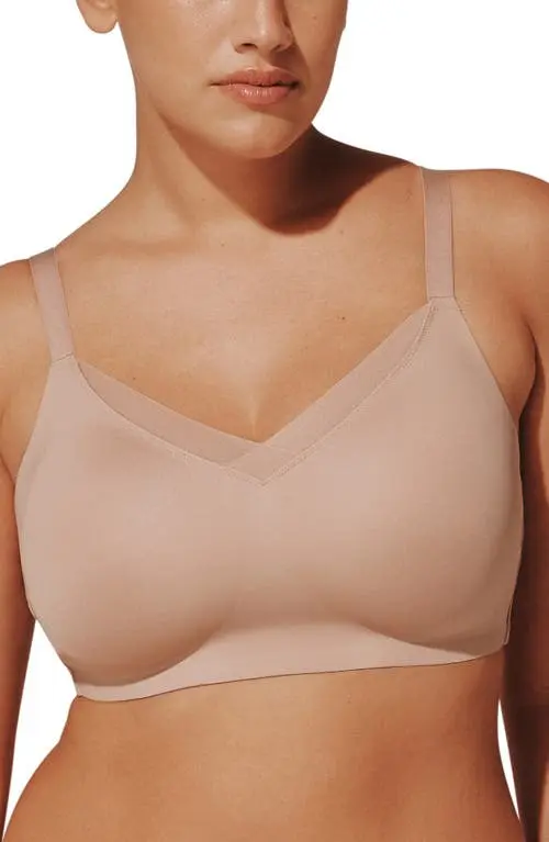 THIRDLOVE 24/7® Classic Wireless Crossover Minimizer Bra - Taupe
