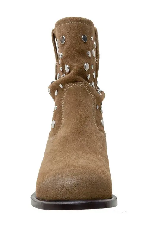 Linea Paolo Terry Studded Booties - Olive