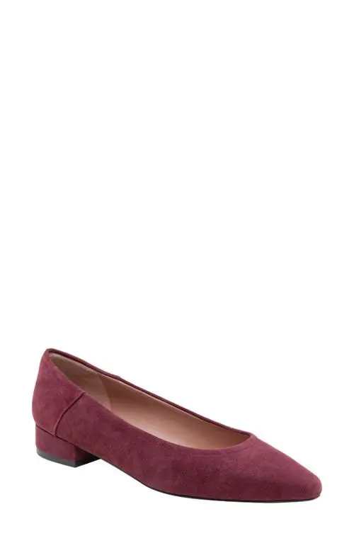 Linea Paolo Becky Leather Pumps - Dark Burgundy
