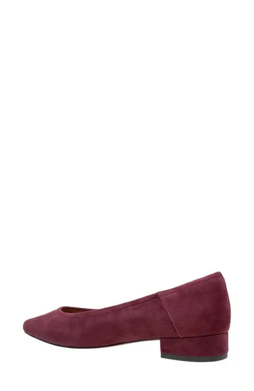 Linea Paolo Becky Leather Pumps - Dark Burgundy