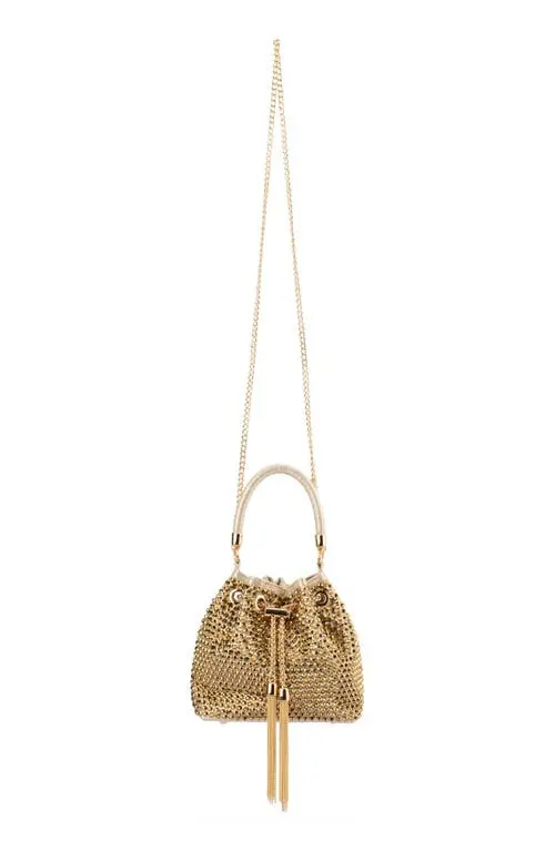 OLGA BERG Studded Drawstring Bucket Bag