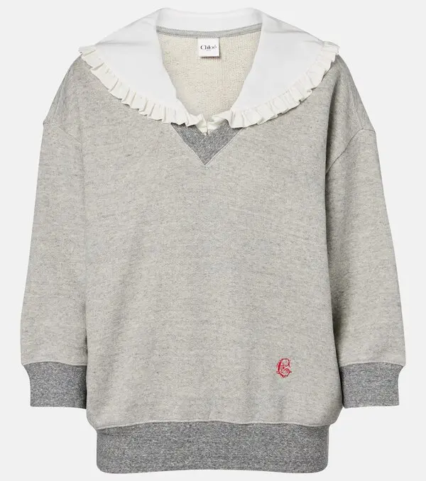 Chloé Cotton-blend French Terry Sweatshirt