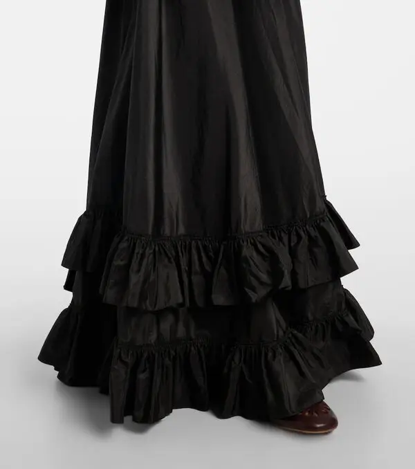 Chloé Ruffled Silk Maxi Skirt